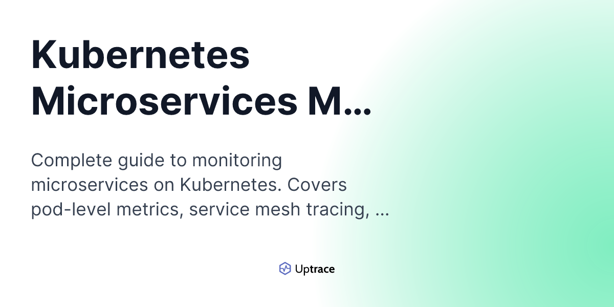 Kubernetes Microservices Monitoring And Observability With