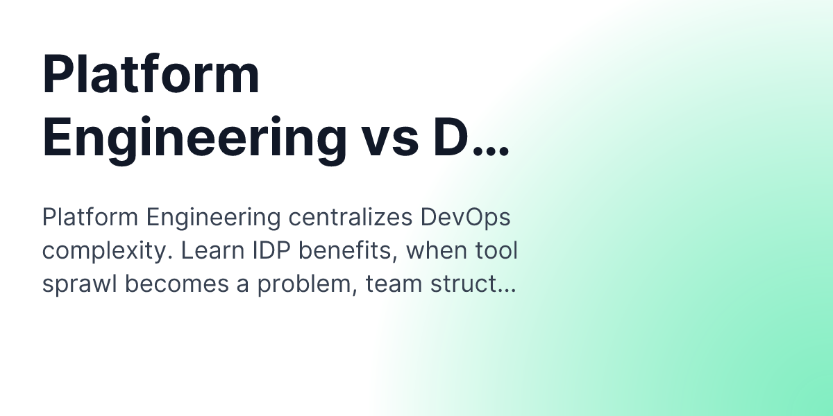 Platform Engineering vs DevOps | Uptrace