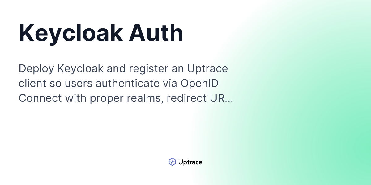 Keycloak Auth | Uptrace