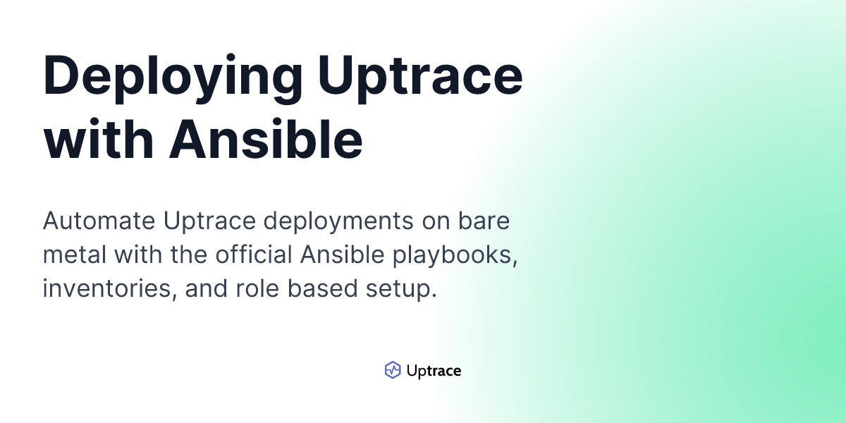 Deploying Uptrace with Ansible | Uptrace