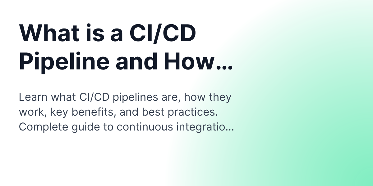 What is a CI/CD Pipeline and How it Works? | Uptrace