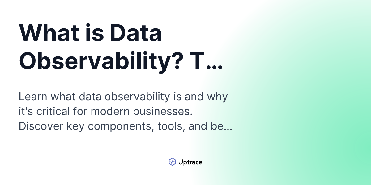 What is Data Observability? The Complete Guide for 2025 | Uptrace