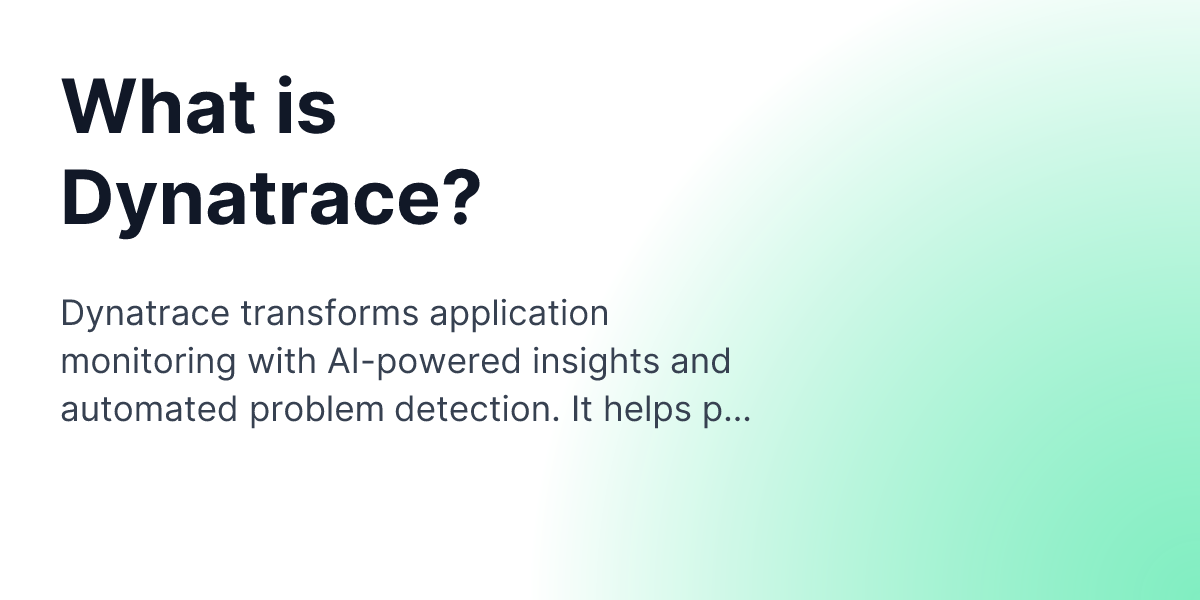What is Dynatrace? | Uptrace