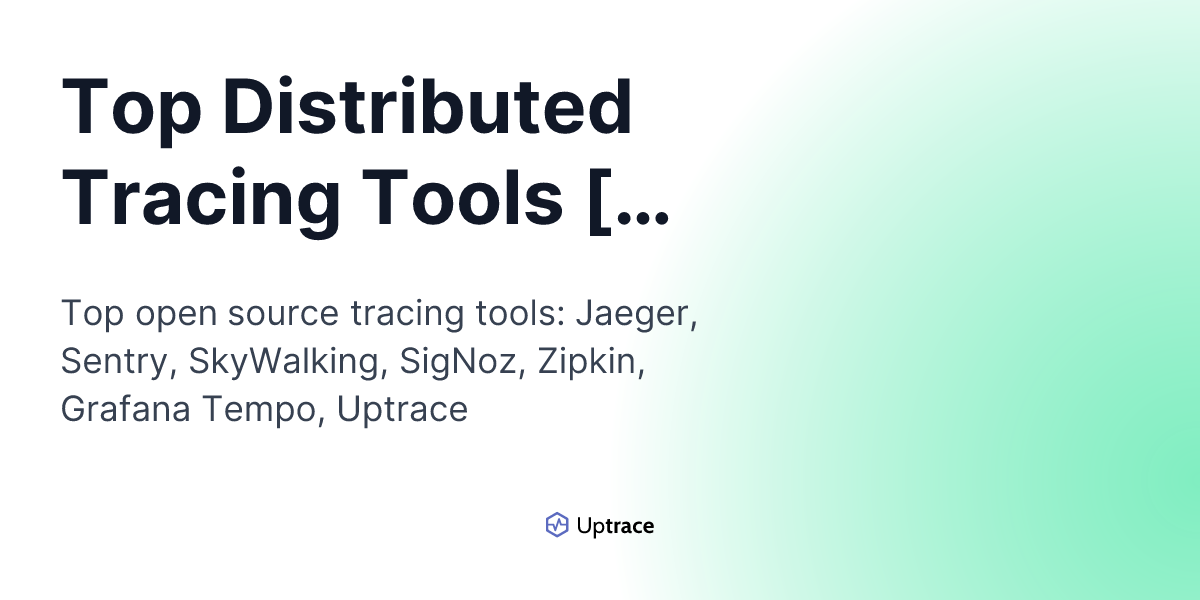 Top Distributed Tracing Tools [updated for 2025] | Uptrace
