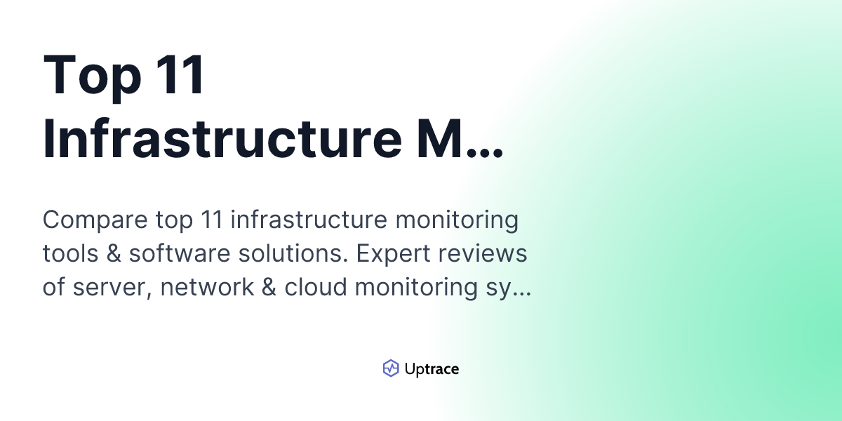 Top 11 Infrastructure Monitoring Tools & Software Solutions 2025 | Uptrace
